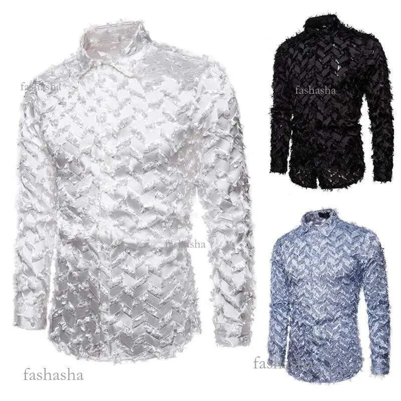 Mens Luxury Shirts Vintage Style: Floral Print Long Sleeve Shirt ...