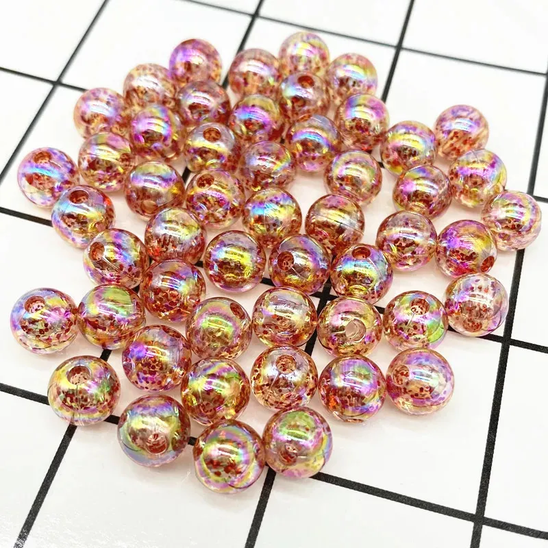 500g AB Color Acrylic Beads - 8mm Round Spacer Beads for Jewelry Making, DIY Bracelets ...