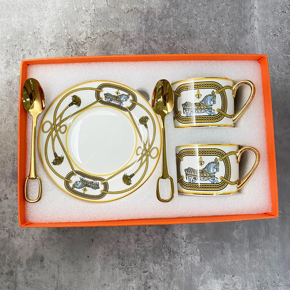 Modern Design Porcelain Coffee Cups And Saucers ... From Merryseason ...