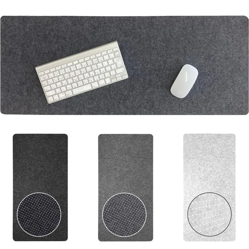 Large Computer Mouse Pads, Wool Felt Desk Mat: Non Slip Laptop Table ...