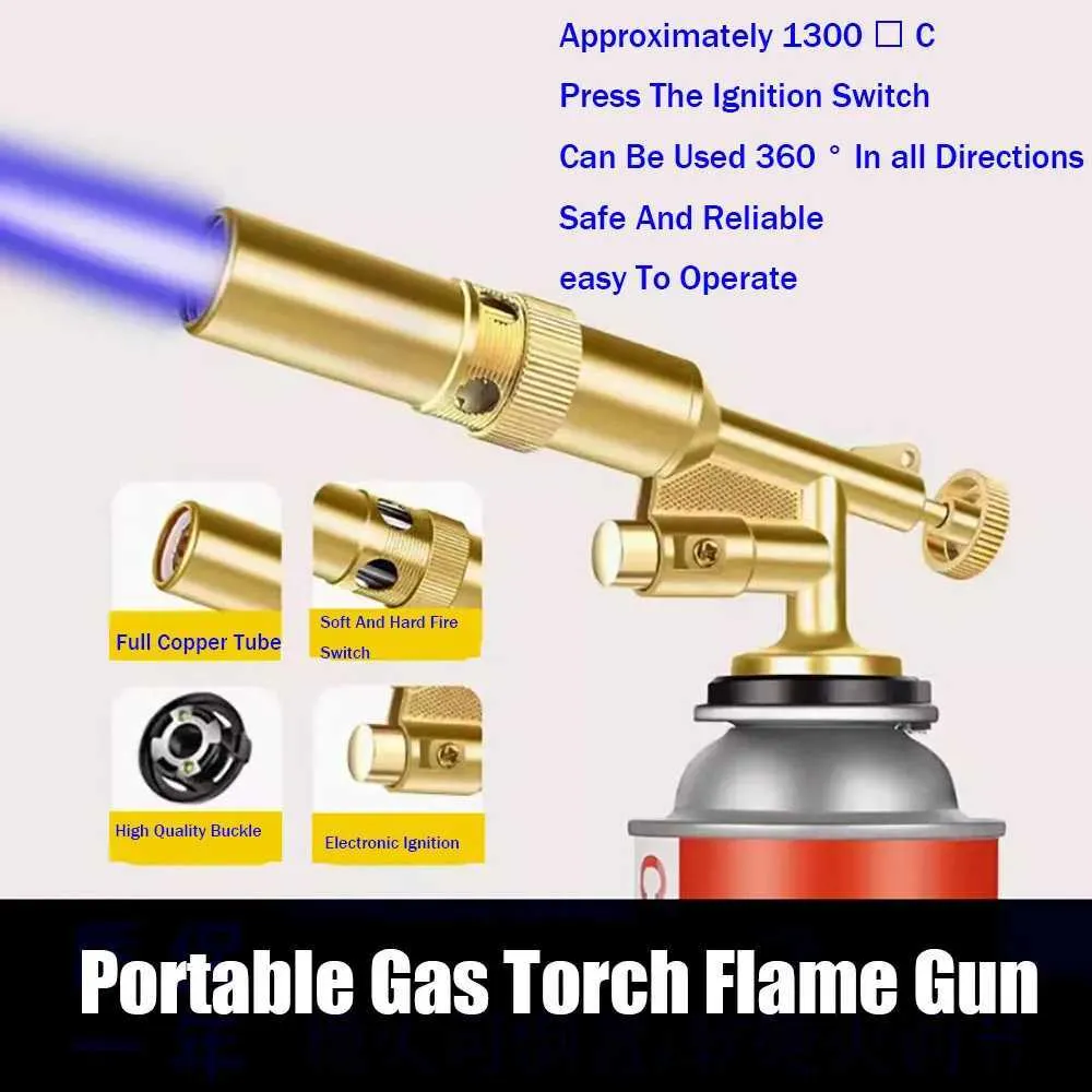 Portable Butane Gas Gasless Torch For Outdoor Camping And Barbecue ...
