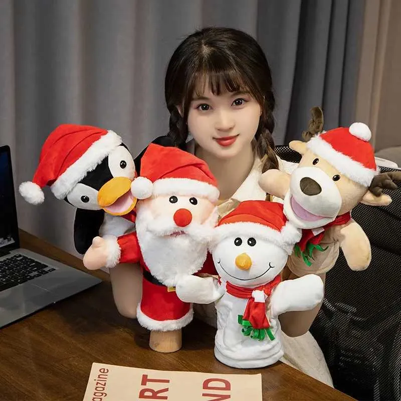 W250306 Plush Christmas Hand Puppets Santa Claus,... From Innovation ...