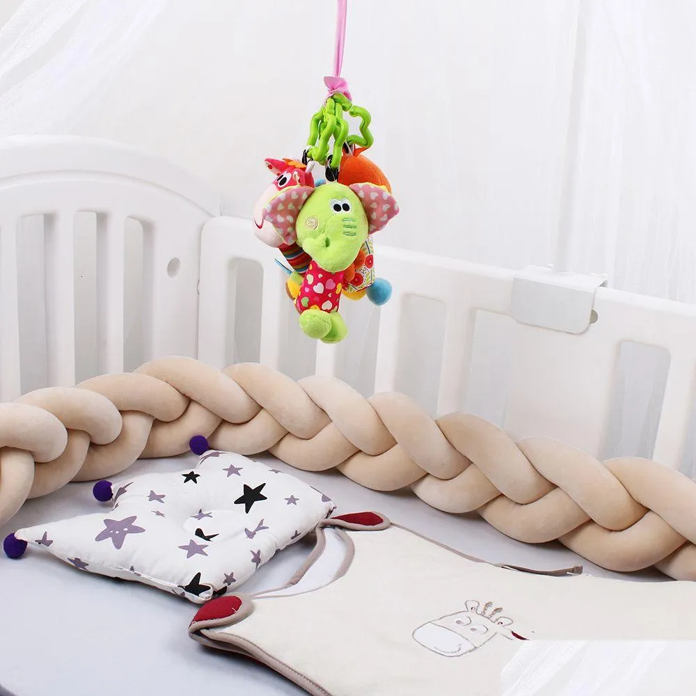 Knotted Braided Lolbaby Bumper Bed Rails 1.4M Side Protector For Cribs ...