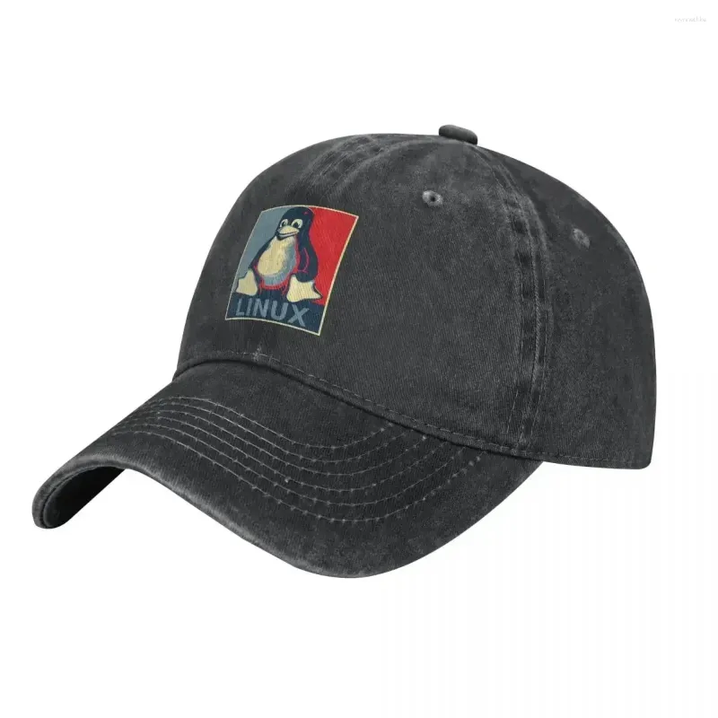 Linux Tux Mexican Baseball Caps With Penguin Logo For Men Hip Hop Style ...