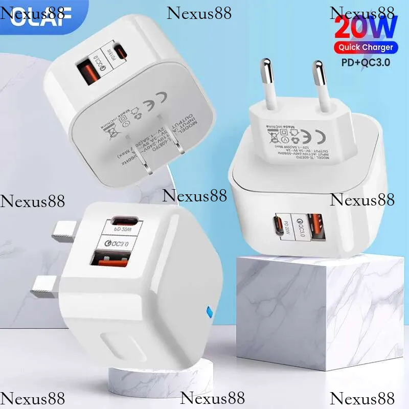 Fast Charging PD 20W USB Type C Usb Wall Adapter For Phone Compatible ...