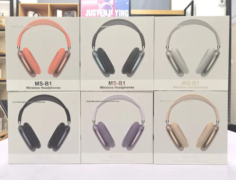 B1 Max Wireless Bluetooth Gaming White Wireless Headphones With Deep ...