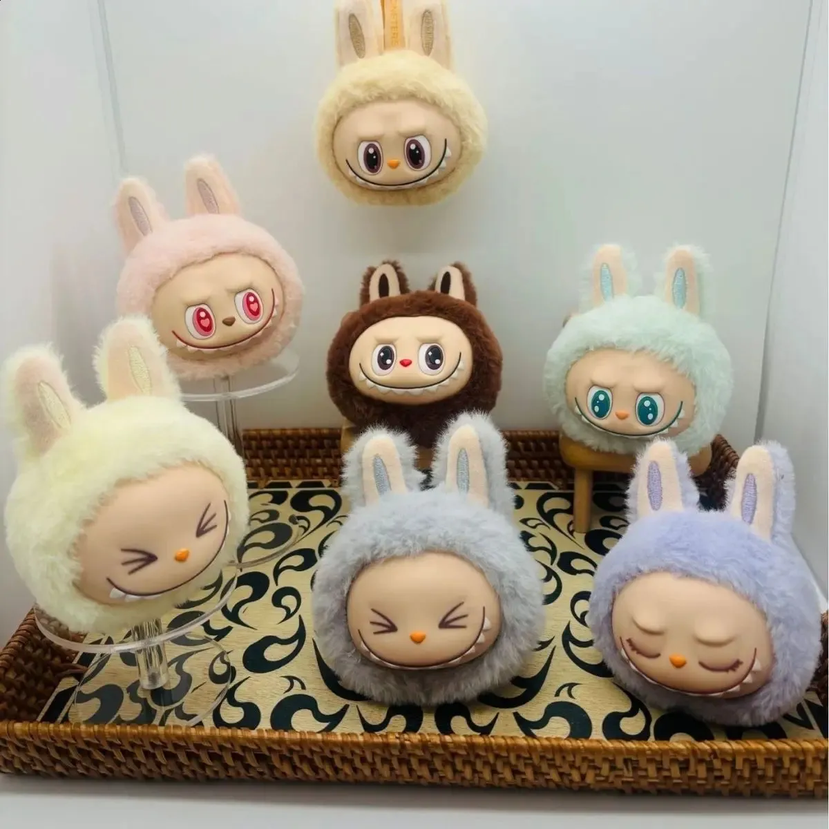 Labubu Plush Monster Doll Key Ring Kawaii PP Cotton Doll Keychain For ...
