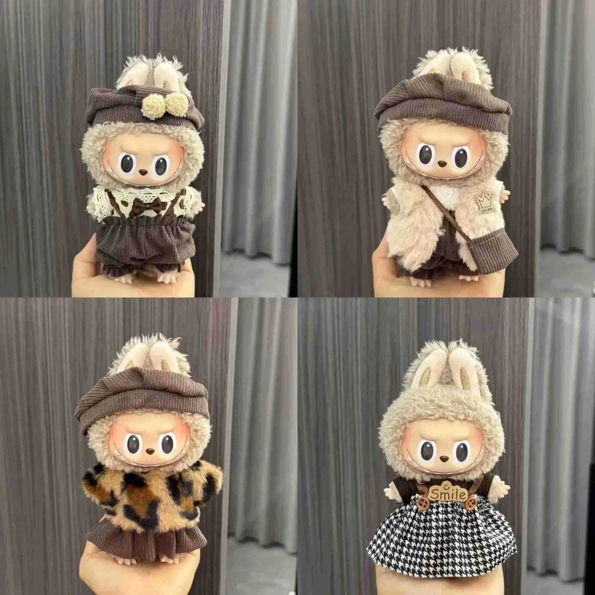 Retro Artistic Ropa Labubu Bobble Hat Gift Set For 17cm Labu Small ...