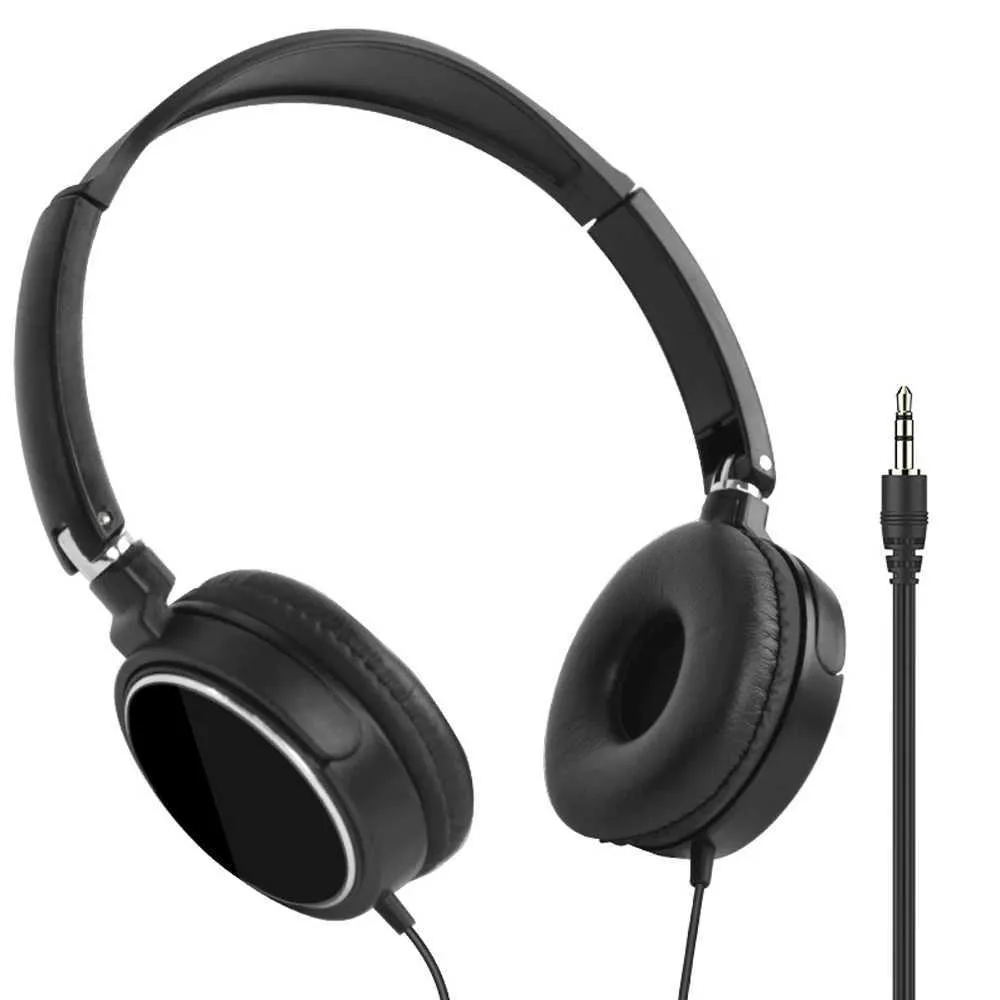 Over Ear Wired Headphones Portable Audio Bass HiFi Stereo 3.5mm ...