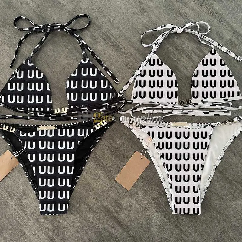 Women Designer Swimwear Luxury Halter Sling Bikini Set Push Up Bra ...