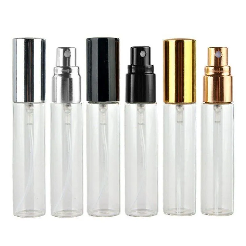 Mini Perfume Bottles: Glass Sample Atomizer, Refillable Empty Clear ...