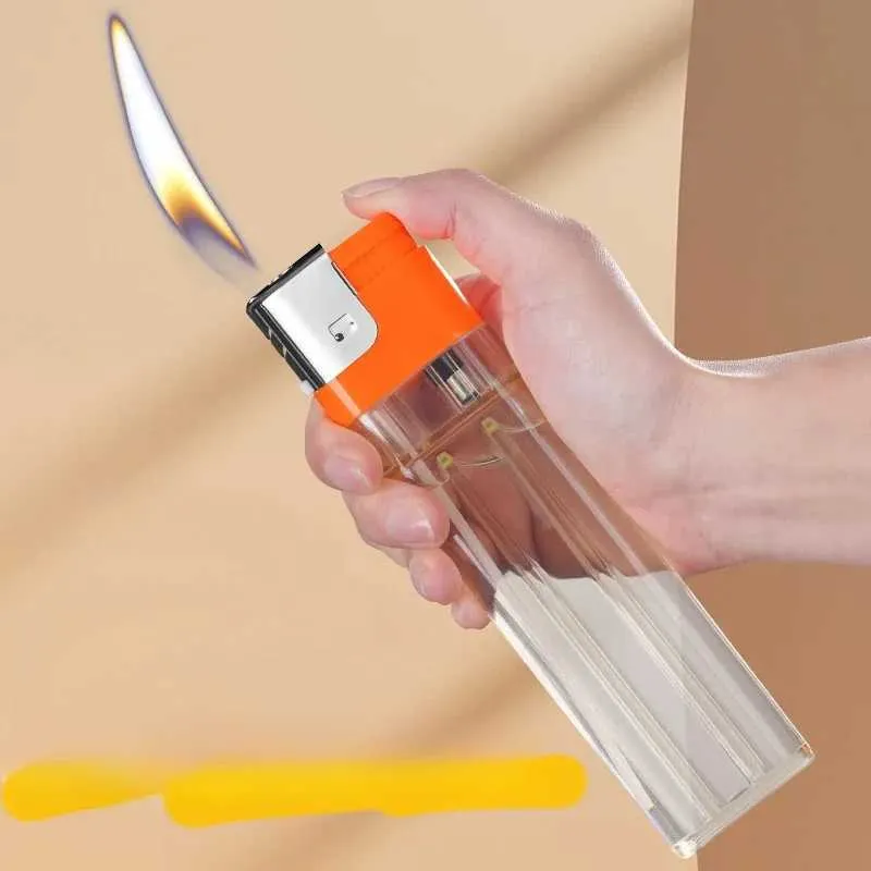 New Extra Large Torch Butane Lighter Extra Large Transparent Body Large ...