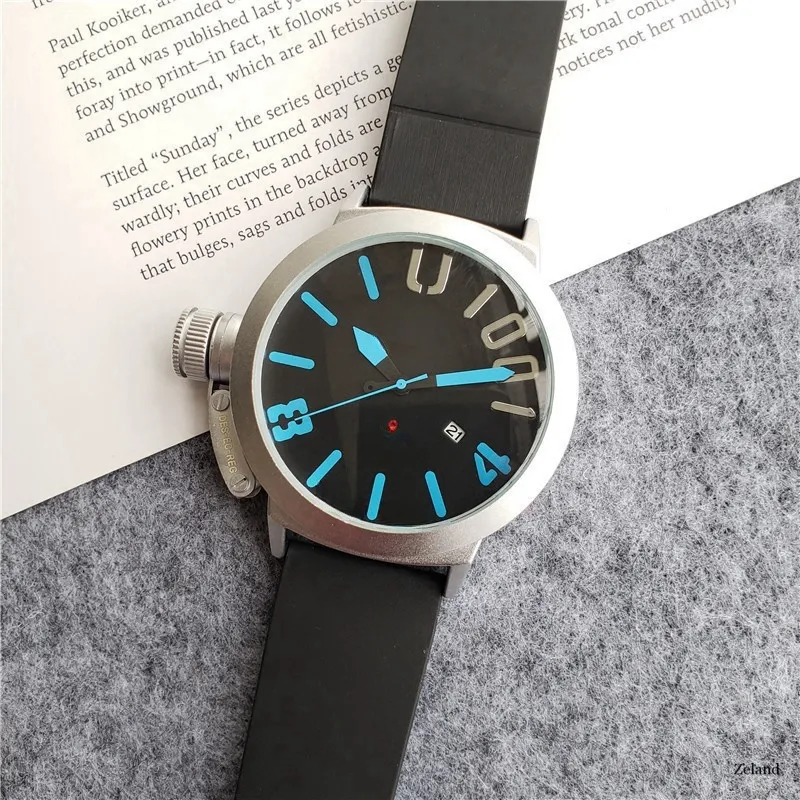 Boat Quartz Watches for Men - Classic Sport Design with Black Rubber ...