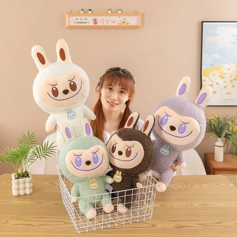 40cm Seated Labubu Plush Cute Stuffed Animal Pillows Perfect Valentine ...