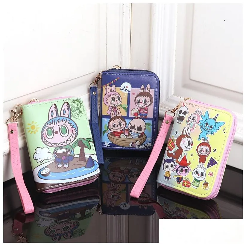 New Cute Cartoon Labubu Handheld Wallet For Kids Trendy Beauty ...