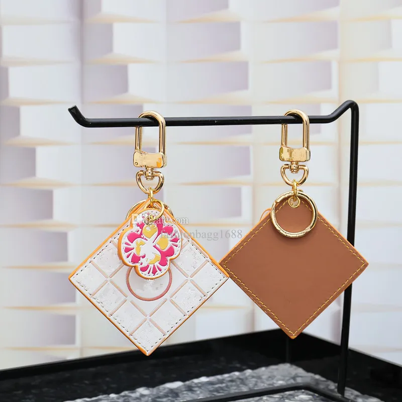 Engravable Keychain: Canvas Leather Pendant For Keys, Unique Watercolor ...