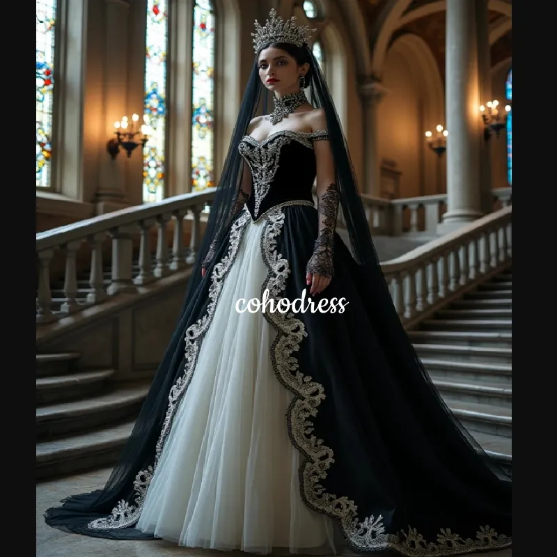 Victorian Gothic Gothic Wedding Dresses With Lace Elf Woodland And ...