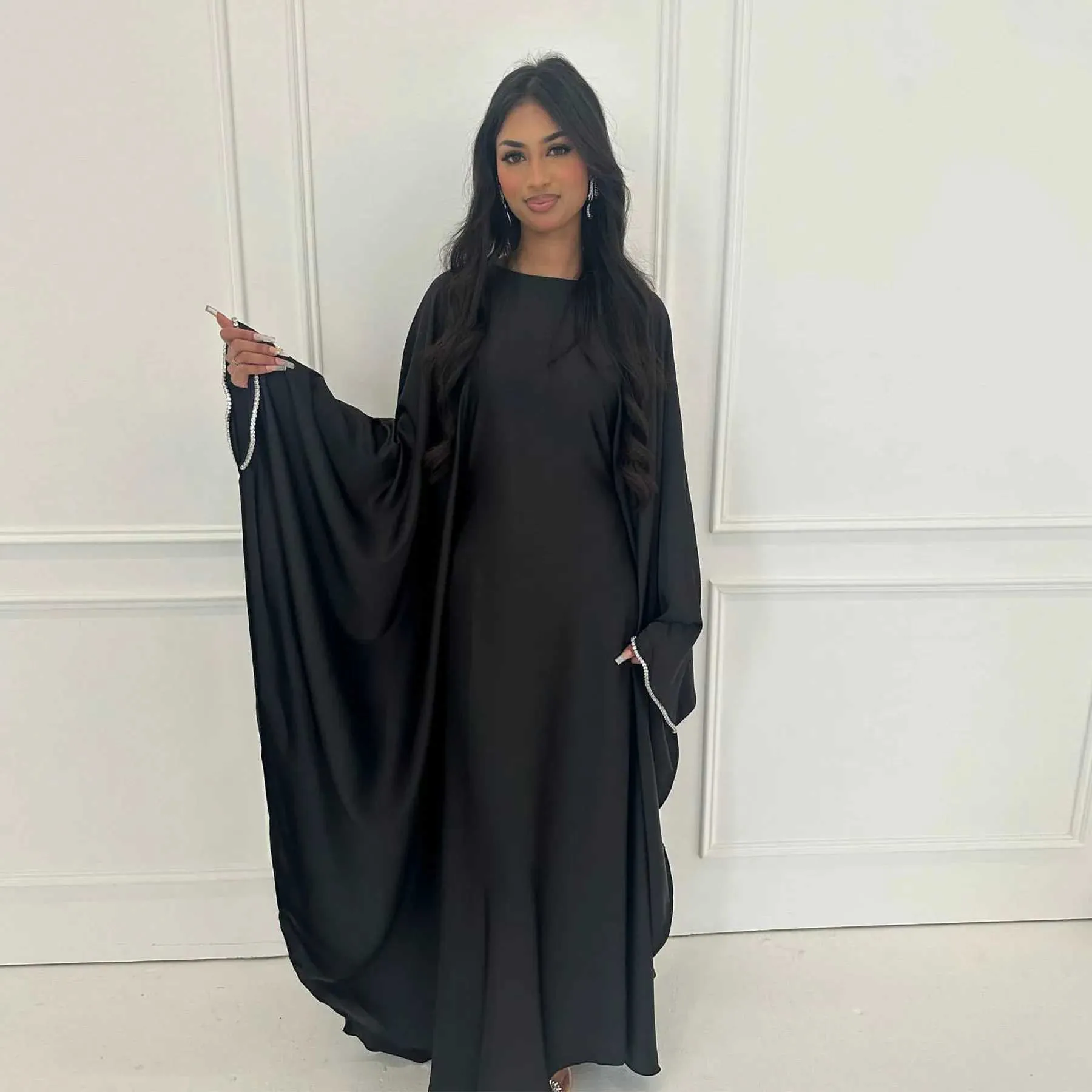 Eid Al Fitr Satin Butterfly With Abaya Inside Dubai Luxury Bay Abayas ...