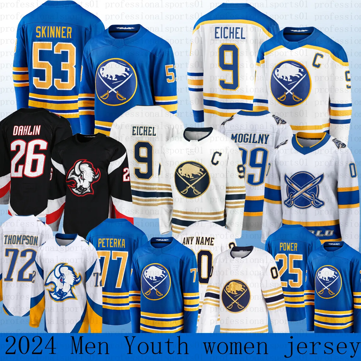 26 Rasmus Dahlin Jersey 53 Jeff Skinner 89 Alex Tuch... From ...