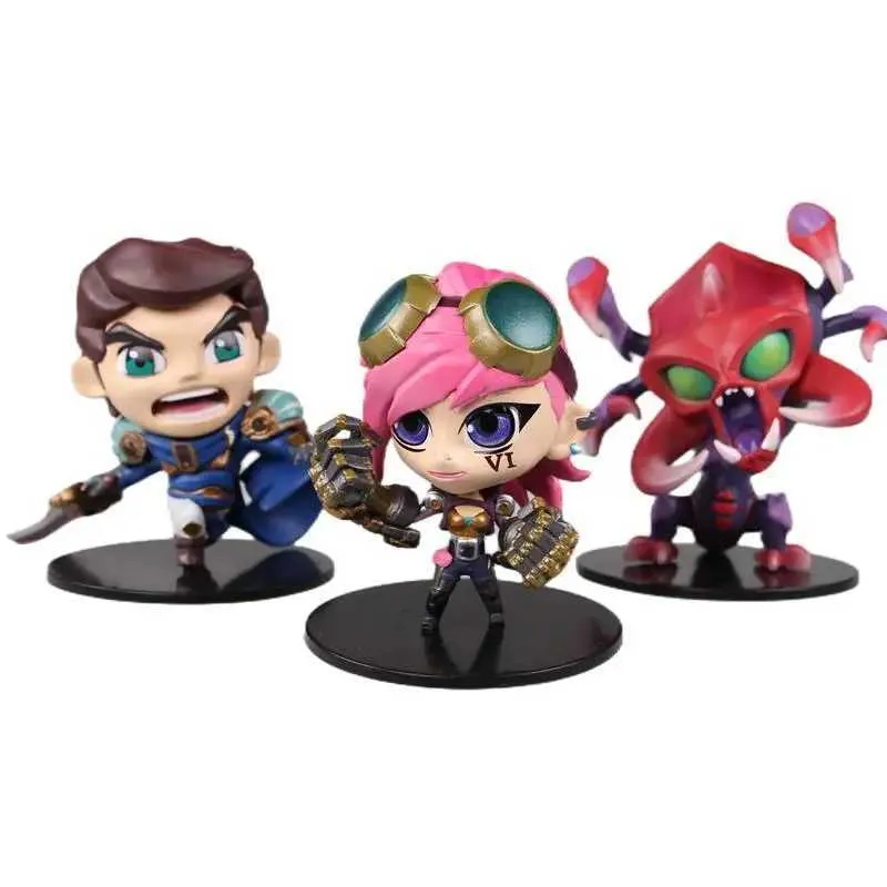 League Of Legends Piltover Enforcer Garen ChoGath Figure Pvc Model Doll ...