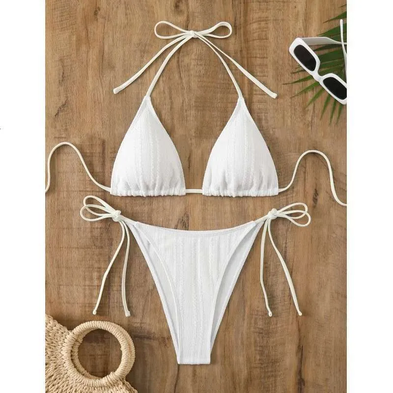 Sexy White Bikinis: Women's Designer Triangle Bikini Set Brazilian ...