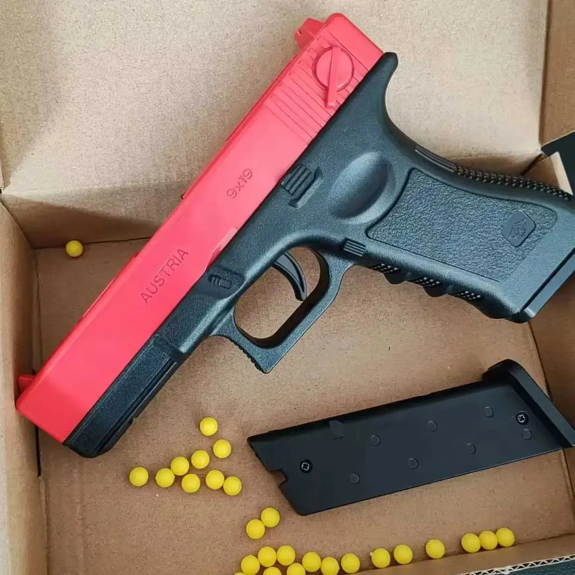 Manual Loading Toy Gun G17 Foam Soft Bullet Gun CS Outdoor Shooting ...
