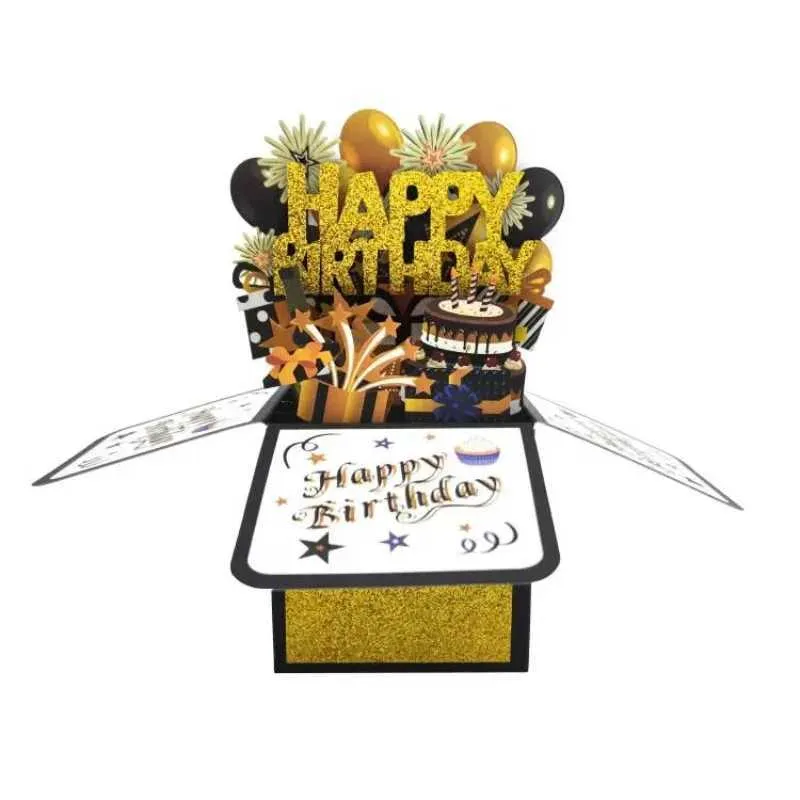 Festive 3D Pop Up Birthday Greeting Card For All Ages Unique Gift For ...