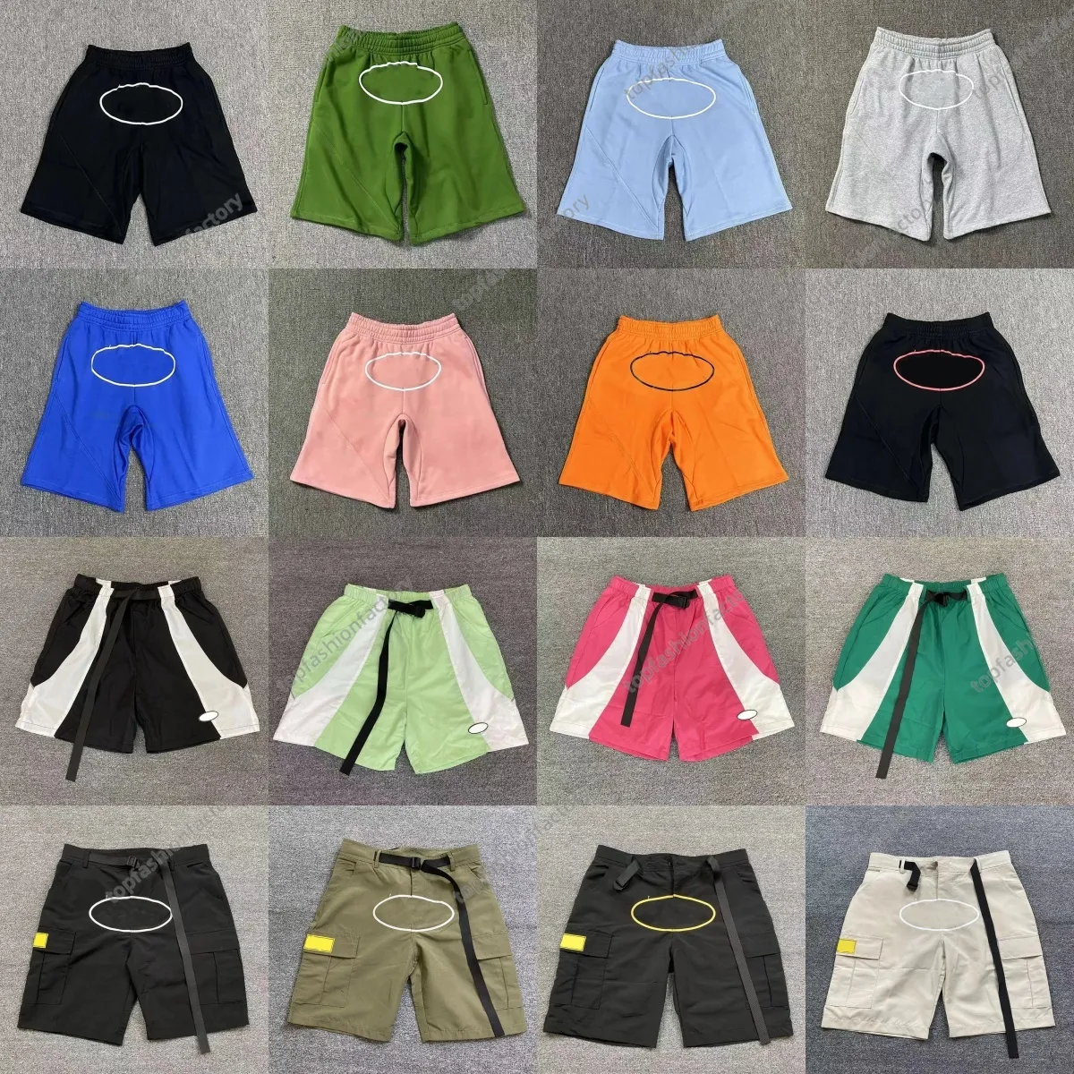 Mens Shorts Y2k Star Designer Short Stacked Baggy Demon Island Short ...