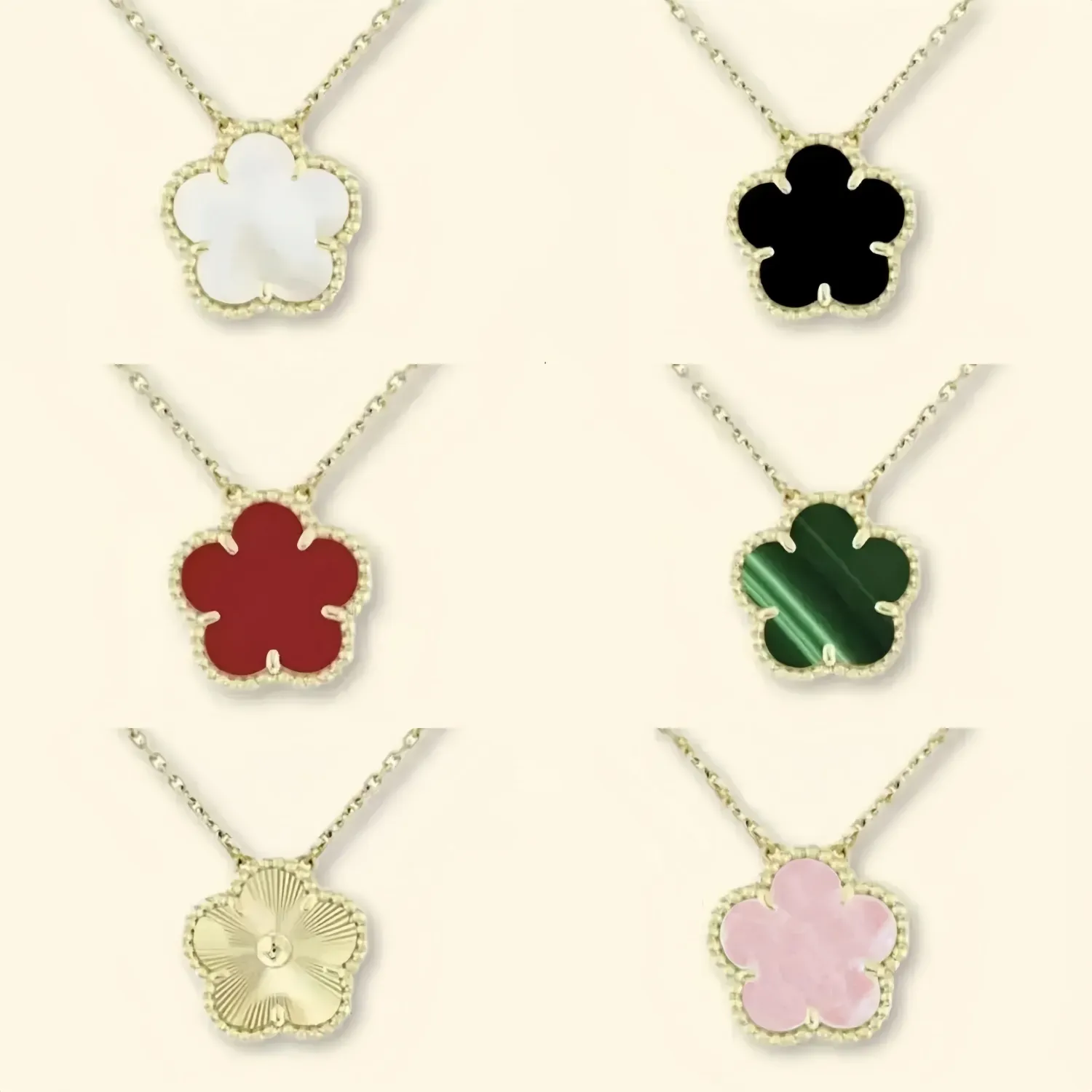 Four Leaf Clover Necklace 18K Gold Plated Pendant... From ...