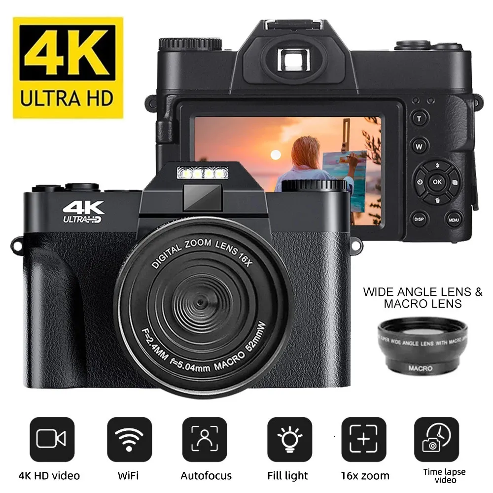 4K Digital Camera With 48MP, 16X Zoom And Flip Screen High Resolution ...