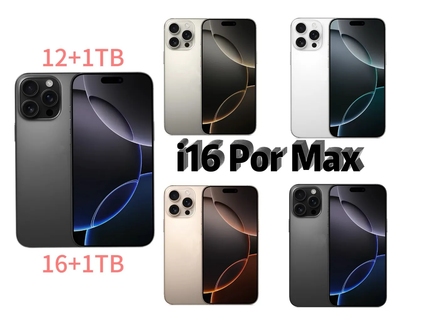 Iphone 16G Pro Max 5G Smartphone: 6.9 Display, 512GB Storage, 12+1TB/16 ...