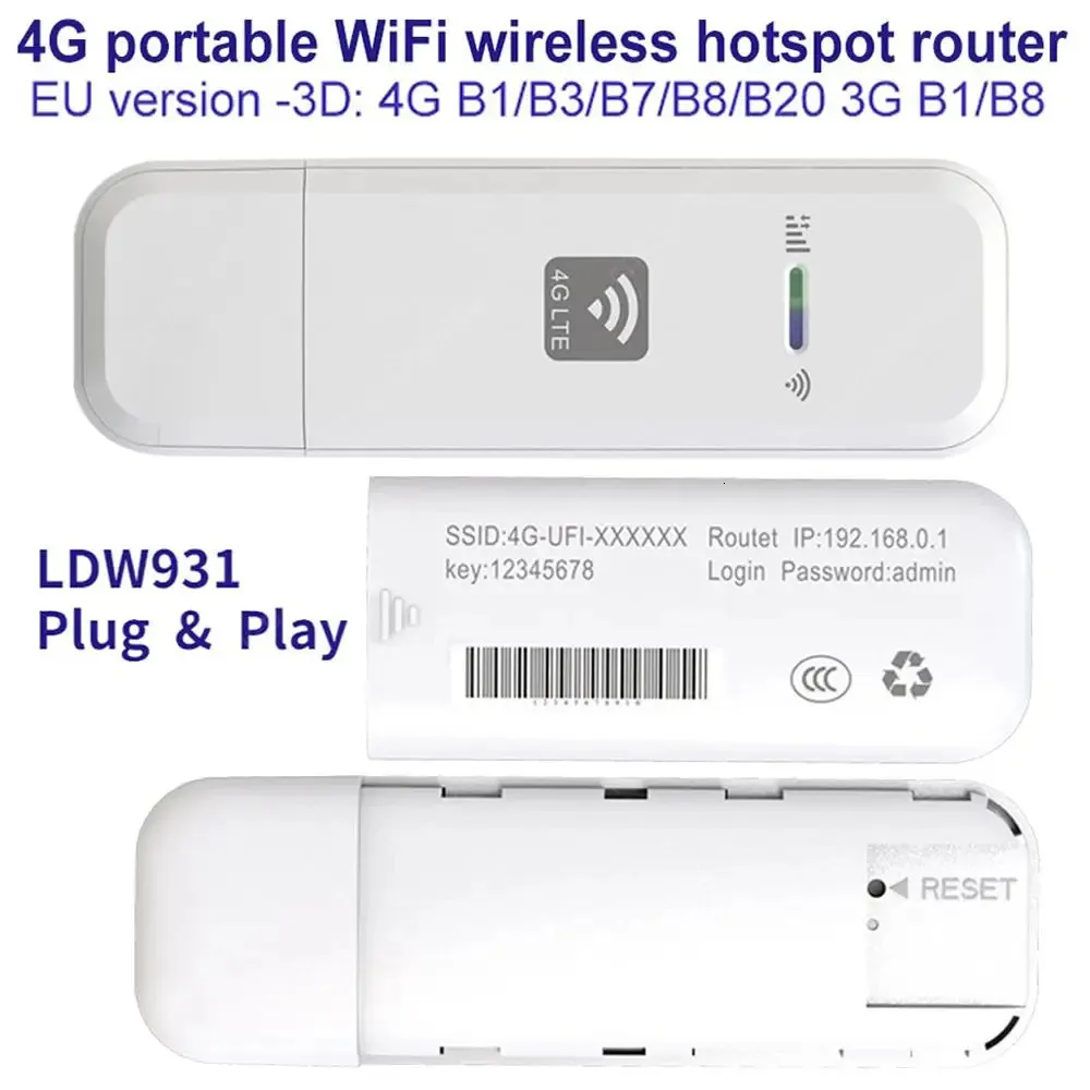 LDW931 4G LTE WiFi Router Wireless USB Dongle 150Mbps USB Modem Stick ...