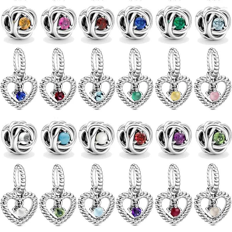 925 Silver Robot Charm Trinkets Pandora Beads Loose Gemstones For DIY ...