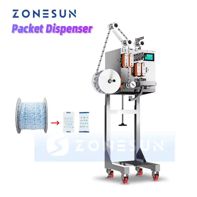 ZONESUN Automatic sugar packet dispenser with Desiccant Oxygen Absorber ...