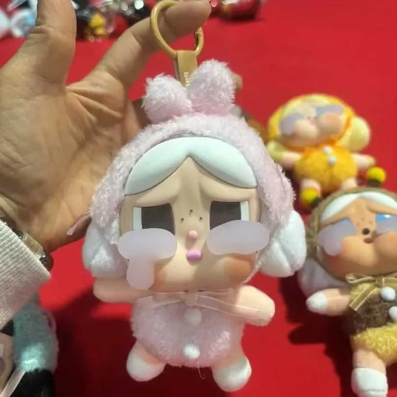 Labubu Crying Baby Keychain Blind Box Cute Plush Doll Charm For Bags ...