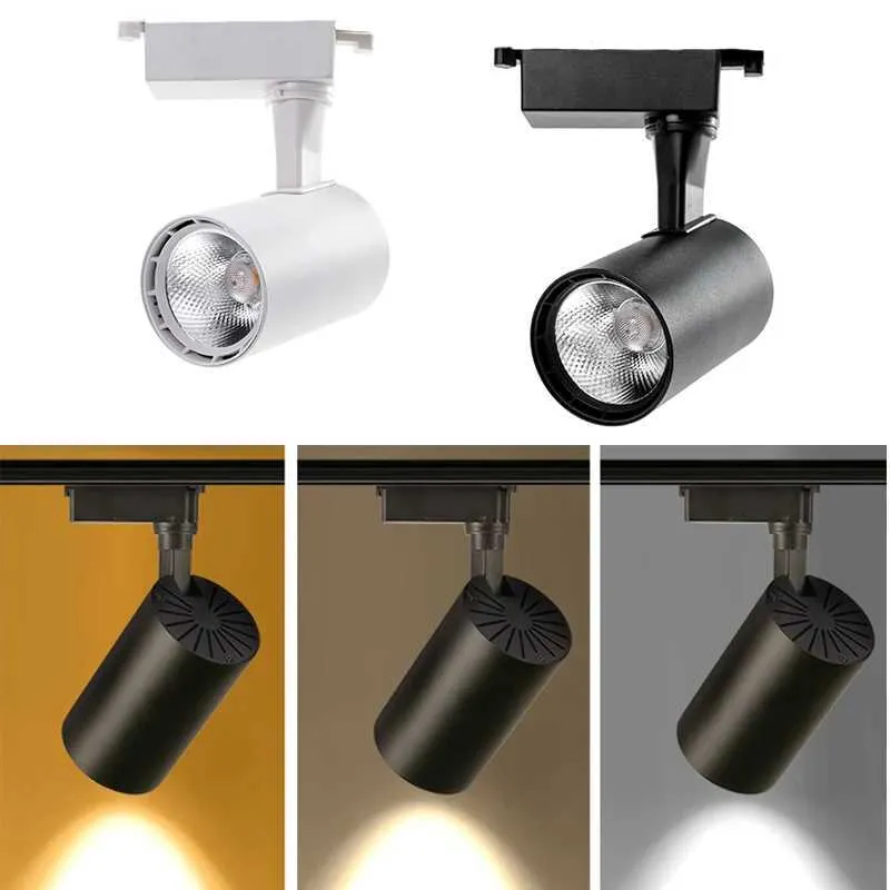 Track Lighting Fixture: Adjustable 10W/20W/30W LED Ceiling Spotlight ...