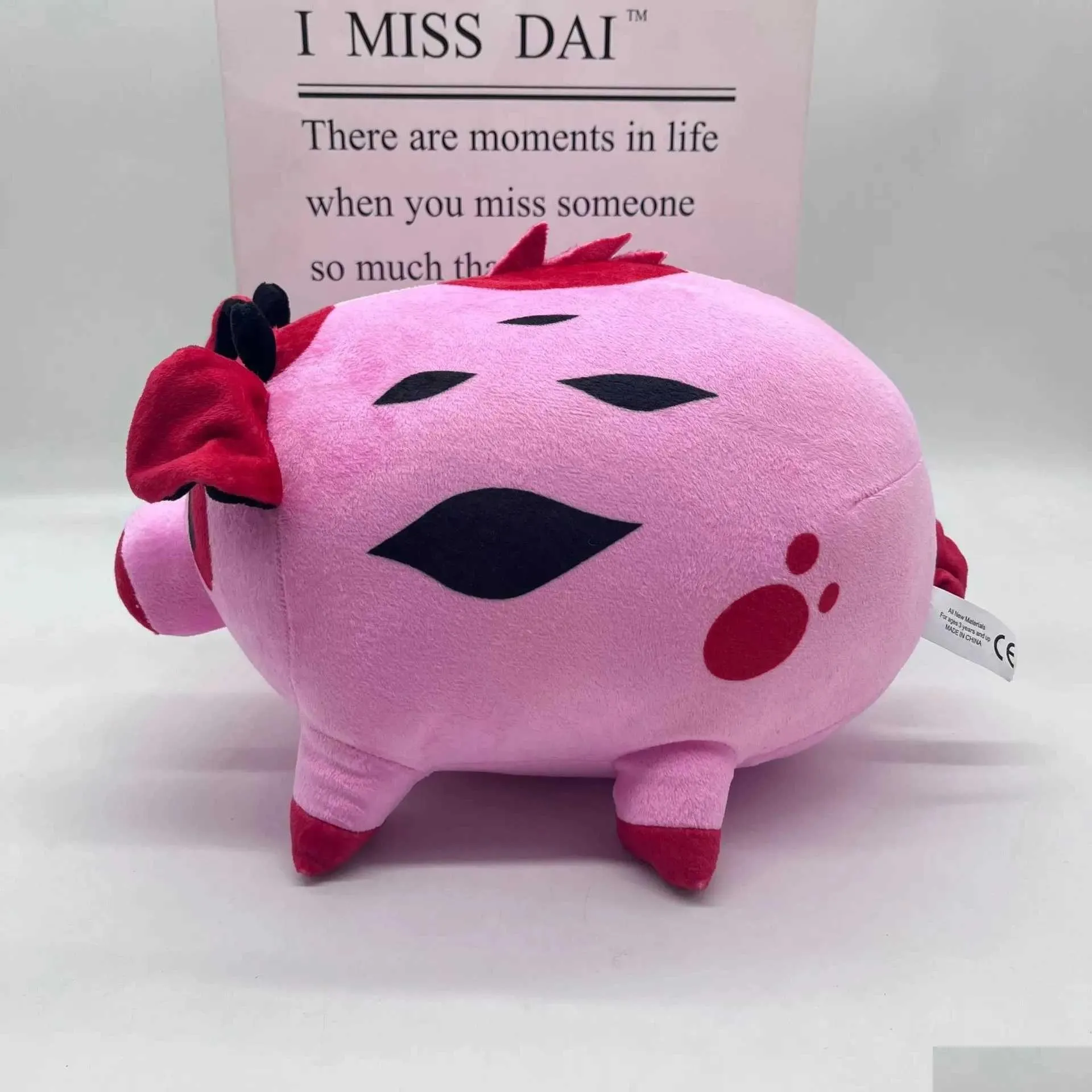 Hazbin Hotel Fat Nuggets Htf Mime Plush Alastor Helluva Boss Pillow Toy ...