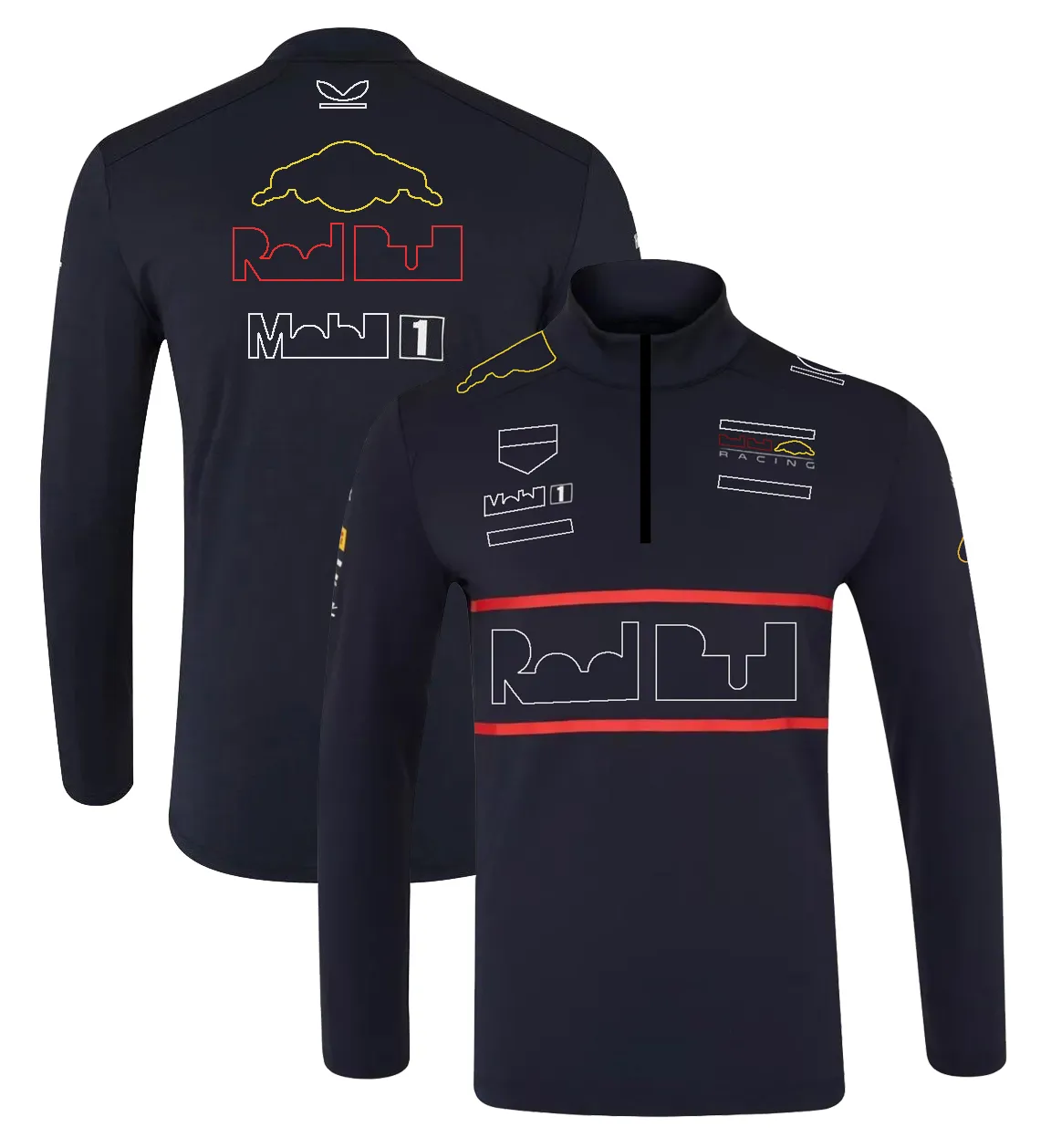 2025 F1 Racing Half Zip Hoodie For Men And Women Half Zip Sweat Jacket ...