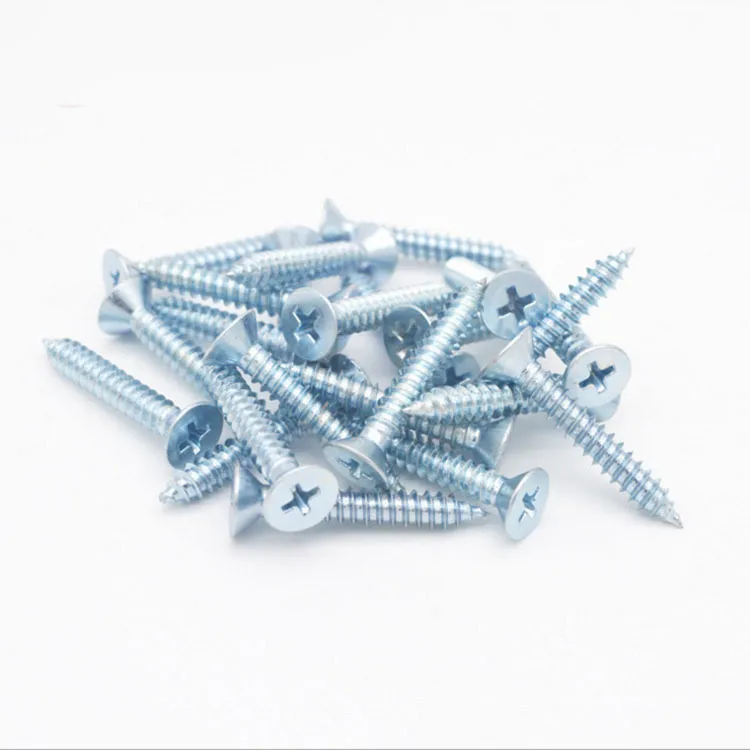 High Strength Zinc Plated Countersunk Screws - DIN7982 Cross Slot, Hardened Flat Head, GB846-85 ...