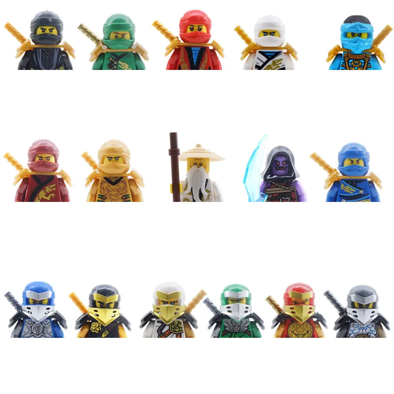 Ninja Cartoon Figure Bricks Mini Building Blocks With Accessories For ...