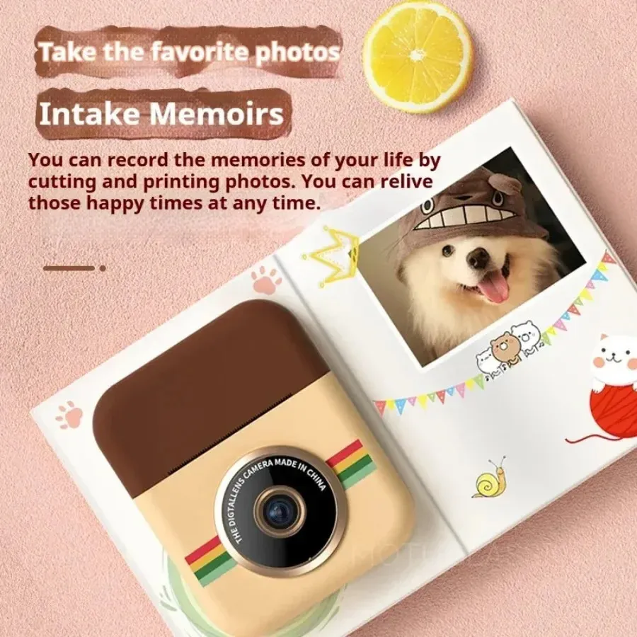 Polaroid Barbie Instant Camera For Kids Pink Childrens Camera With 24MP ...