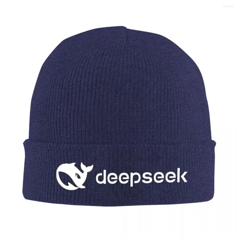 Deepseek AI Programmer Mens Beanie Hat Autumn/Winter Skullies Beanies For Web Developer Female ...
