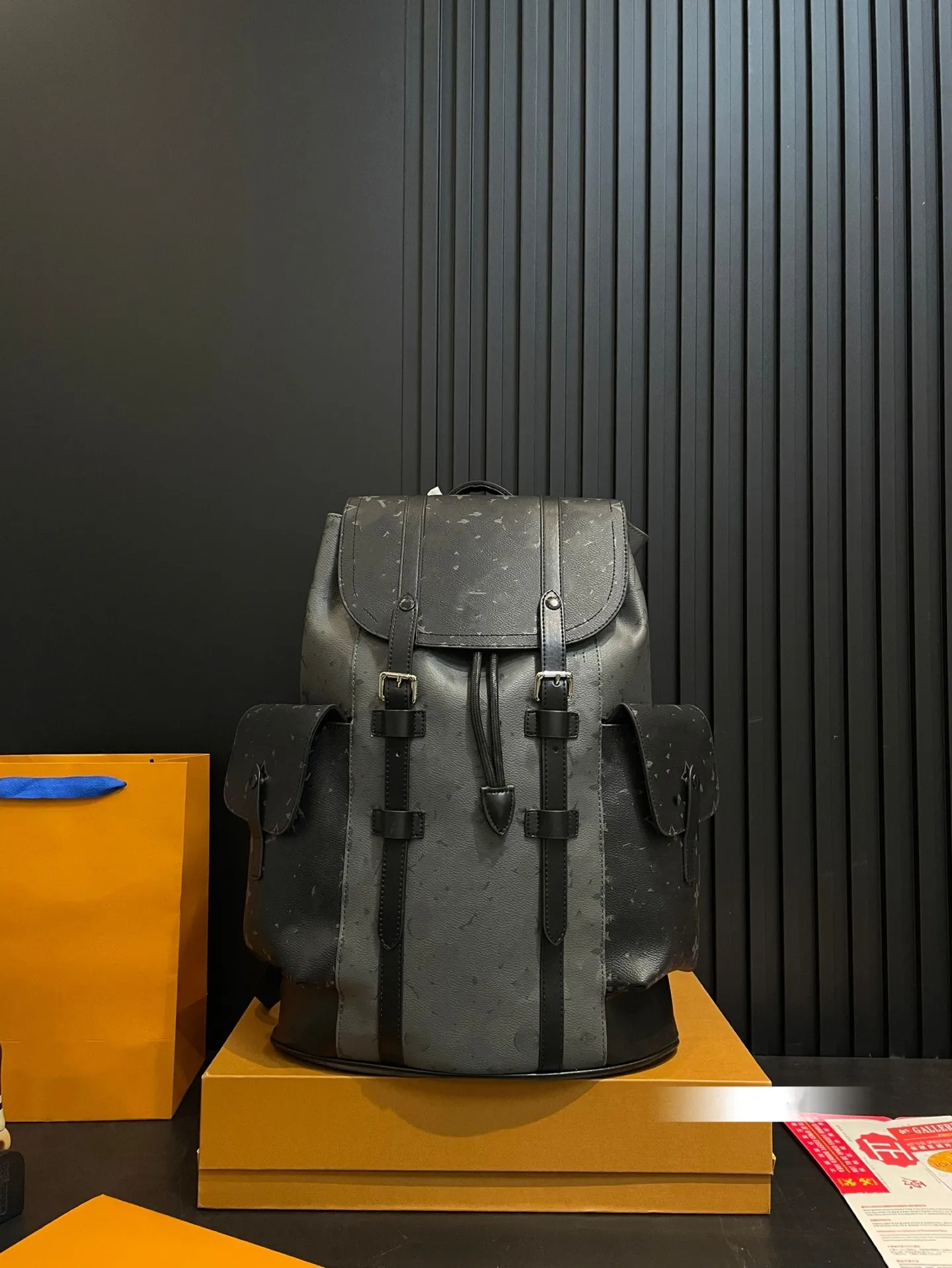 Christopher Grey Warrior Leather Backpack Mens... From Handbagstore2024 ...
