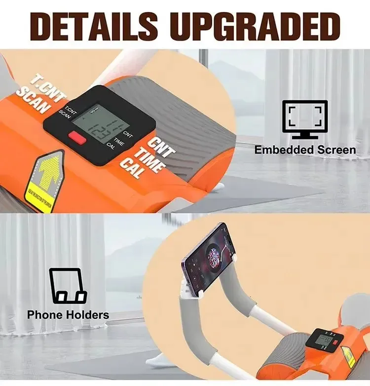 Digital Timed Abs Workout Abdominal Roller with Automatic Rebound ...