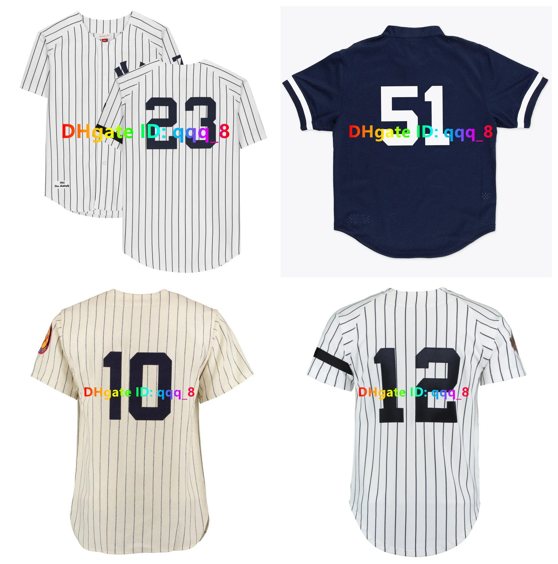 DHgate.com:Jerseys For Baseball: Yankees Throwback Jersey - Munson, Maris, Rizzuto, Boggs, O ...