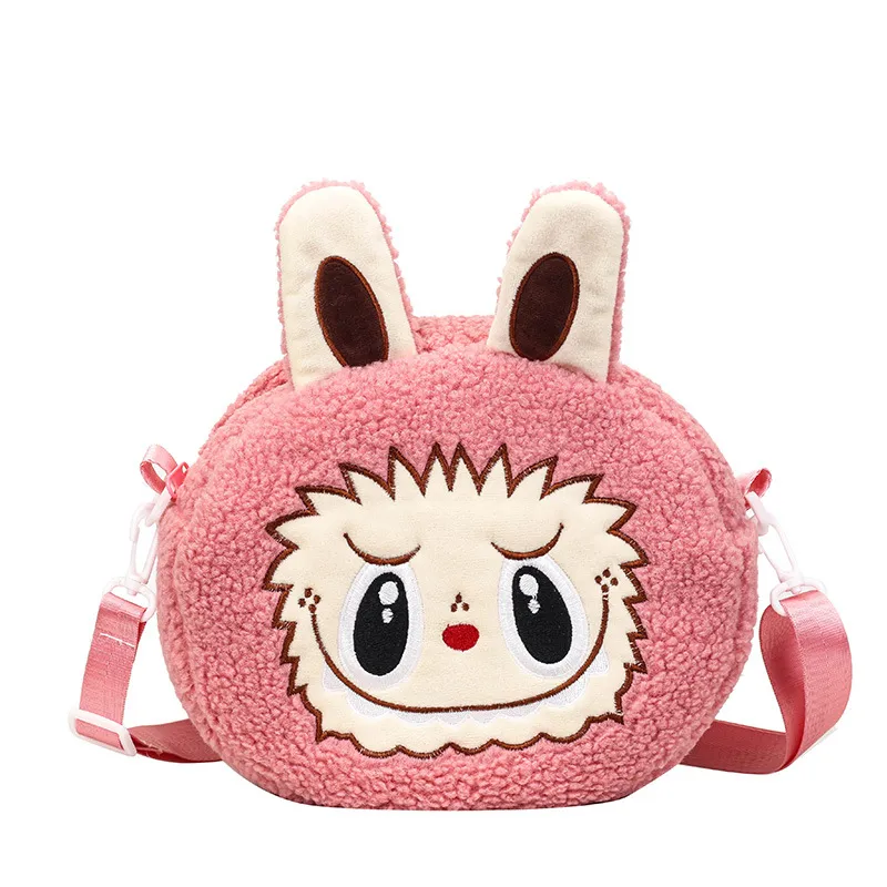 Pop Mart Labubu Doll Bunny Backpack Soft Plush PP Cotton Stuffed Toy ...