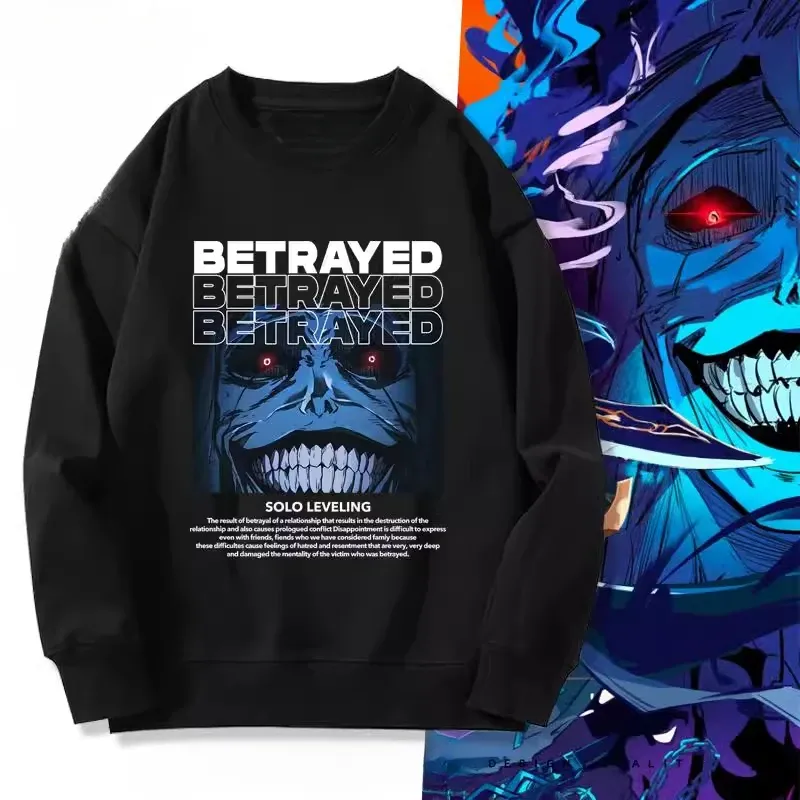 Anime Solo Leveling Sung Jin Woo Oversized Hoodie Women Men O Neck Long ...