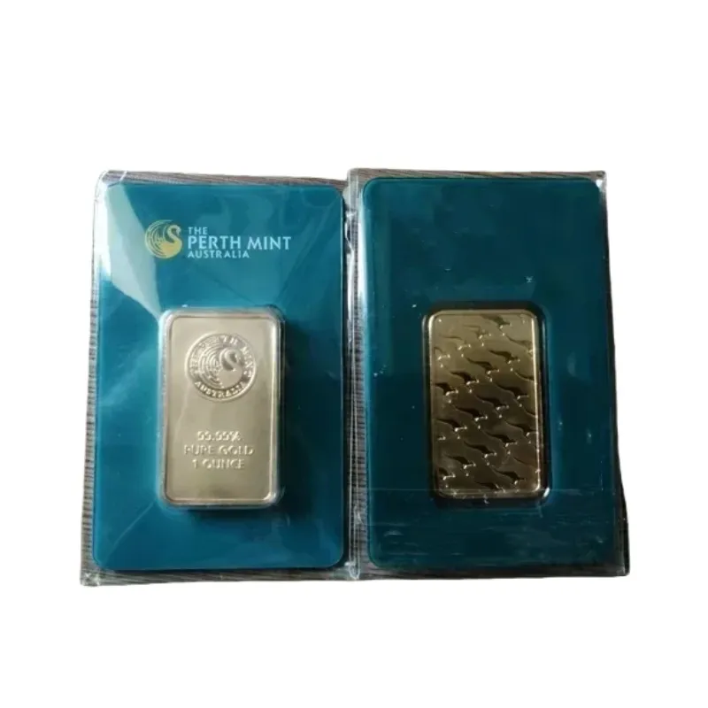 24K Gold Plated High Quality 1 OZ Copper Bar Decoration Crafts for Home ...