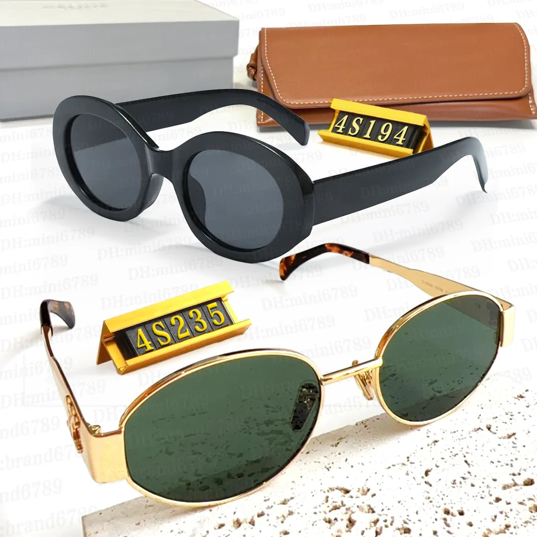 Oval Metal Frame Sunglasses for Women & Men - UV400 Protection ...