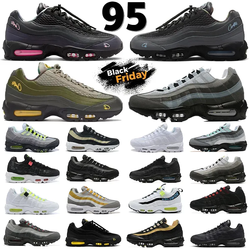Designer 95 Running Shoes: Mens Traine 95s in Black, White, Triple Bred ...